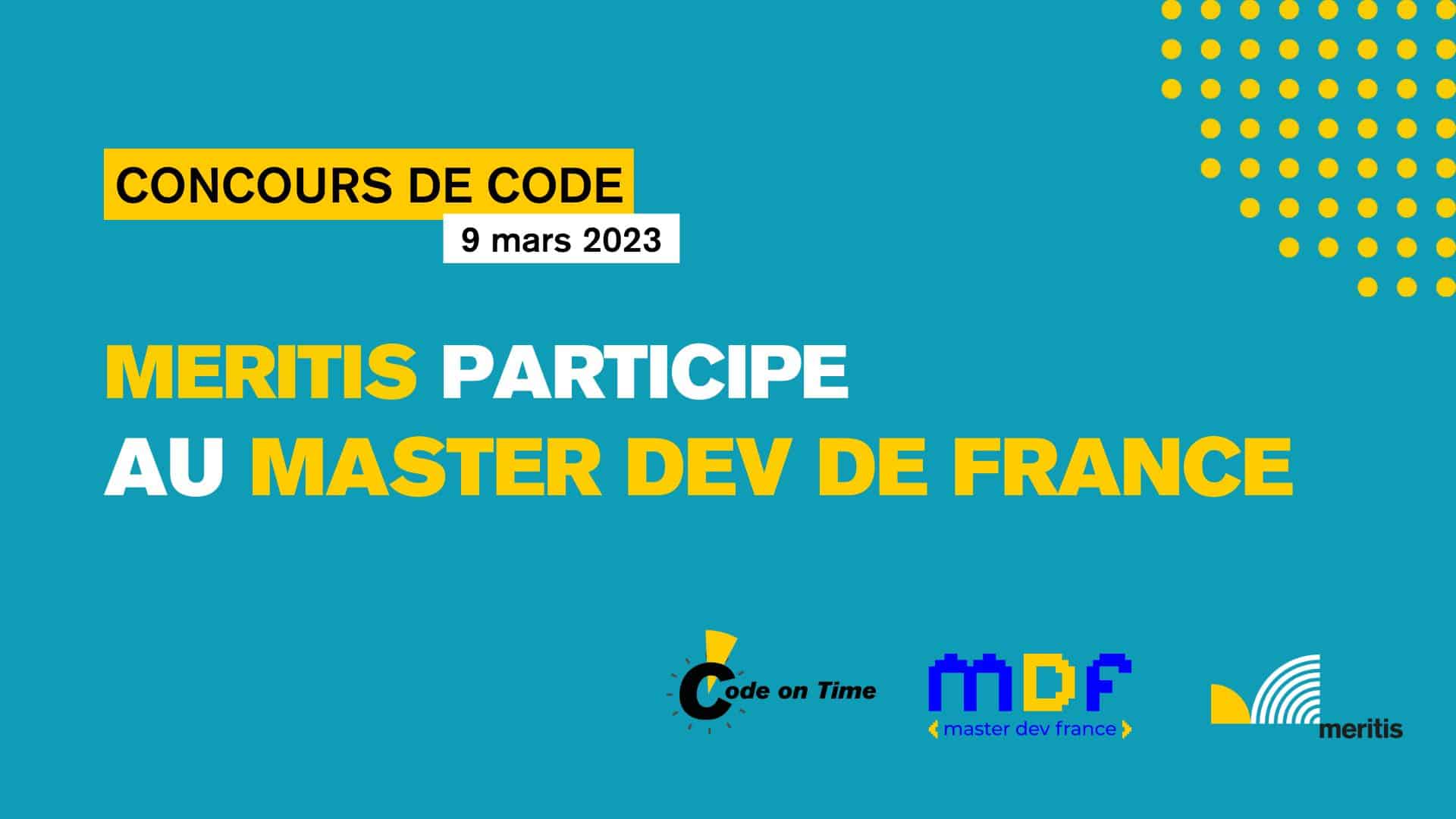 Meritis participe à Master Dev de France 2023