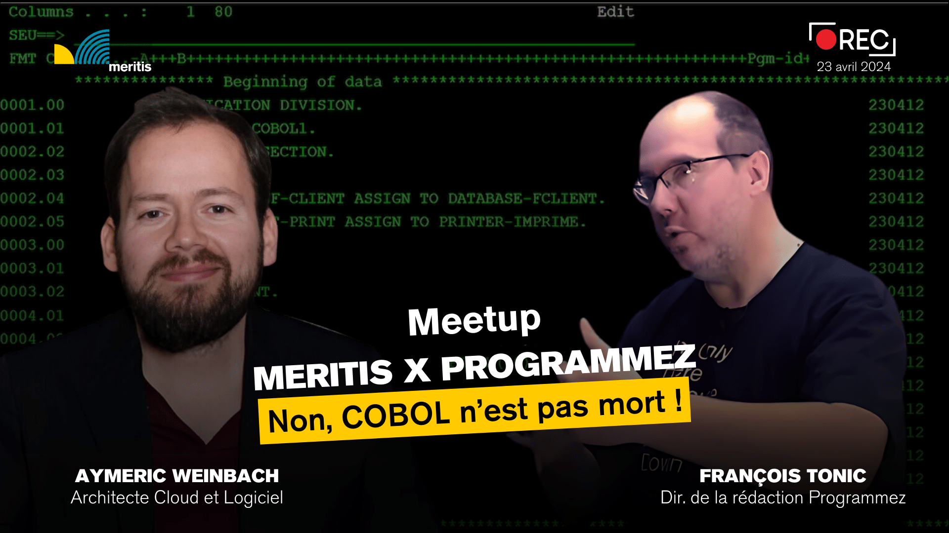 Meetup Programmez : Non, Cobol n'est pas mort