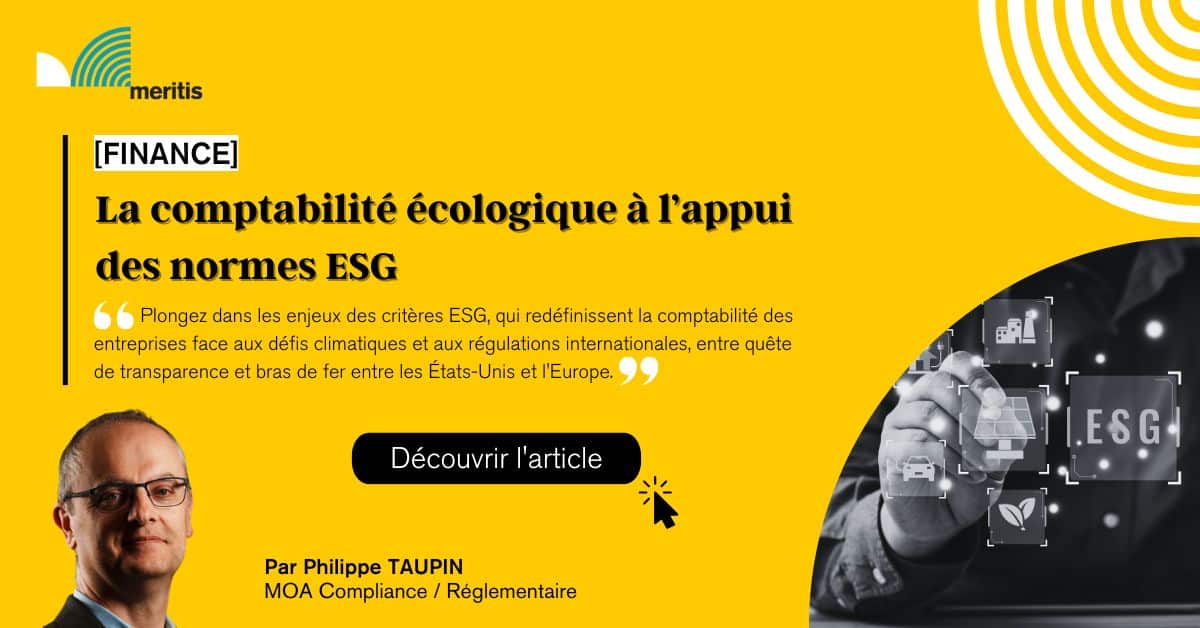 La comptabilité écologique à l’appui des normes ESG