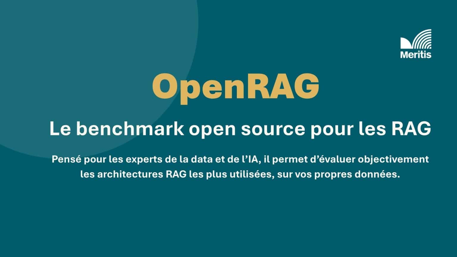 OpenRAG : benchmark open source RAG par Meritis